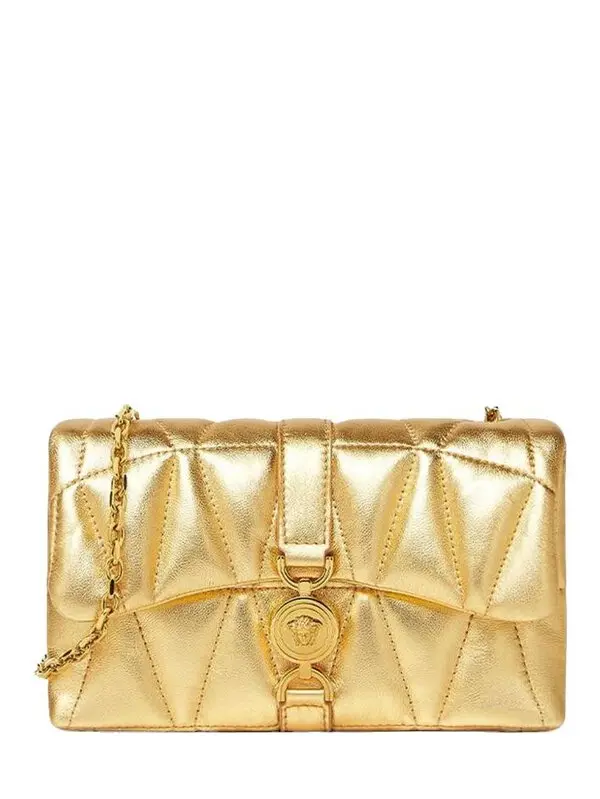 Versace Foldover Top Bag - Gold