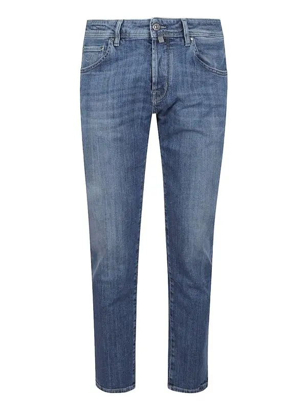 Jacob Cohen 5 Pocket Slim Cropped Jeans - Blue