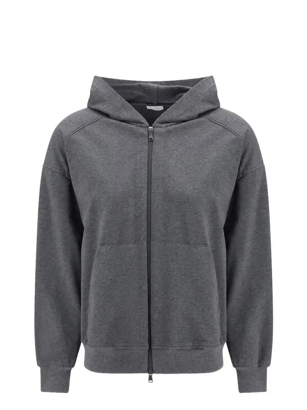 Brunello Cucinelli Hooded Sweatshirt - Grey