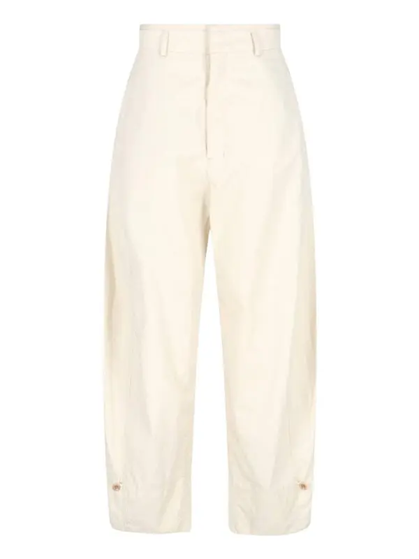 LEMAIRE Five-pocket Twisted Trousers - White