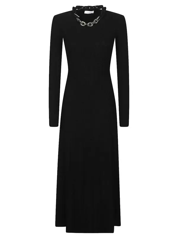Rabanne Long Dress - Black
