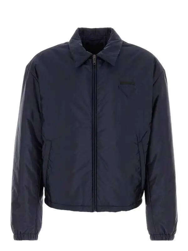 Prada Re-nylon Padded Jacket - Blue