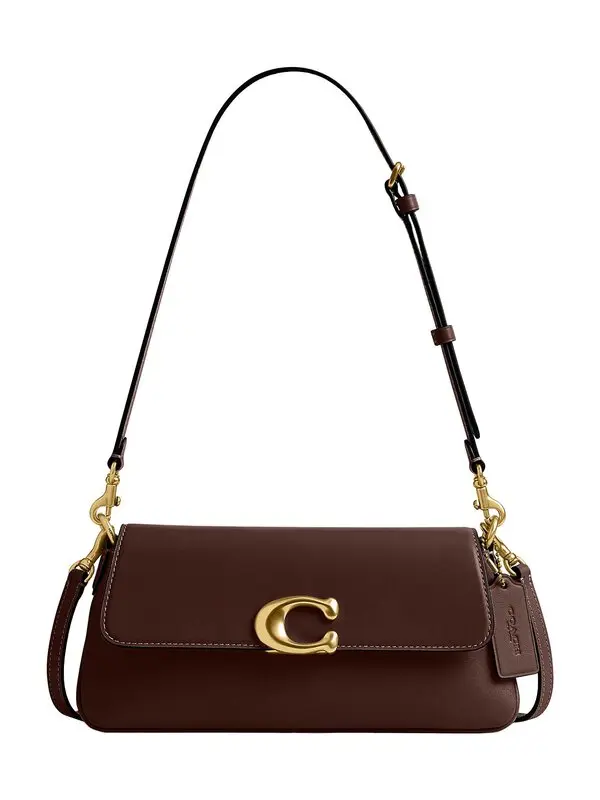 COACH Jet Shoulder Bag In Refined Leather With Signature Hardware - Brass/maple