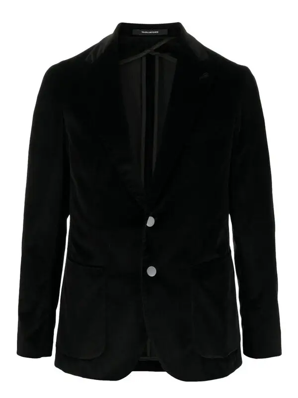 Tagliatore Velvet Jacket - Black