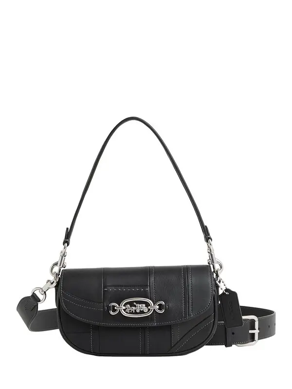 COACH® Restored Harley Shoulder Bag 23 In Patchwork - Silver/black