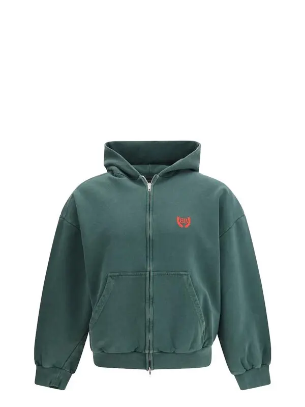 Balenciaga Classic Laurel Zipped Hoodie - Green