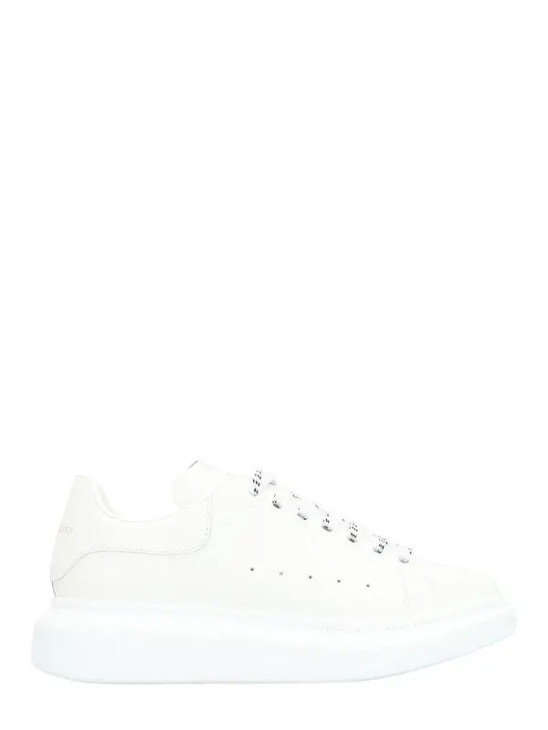 Alexander McQueen Leather Chunky Sole Sneakers - White
