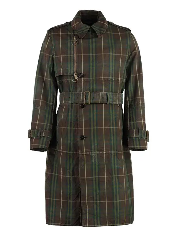 Burberry Cotton Trench Coat - Brown