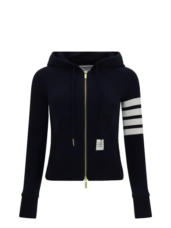 Thom Browne Cotton Hoodie - Blue