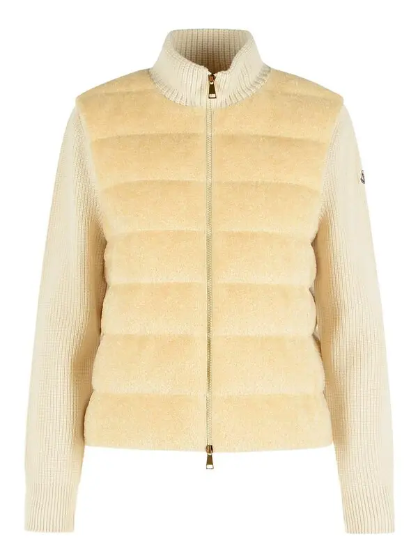 Moncler Padded Cardigan - Beige