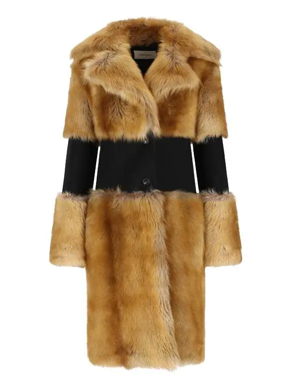 FERRAGAMO Shearling Coat - Gold Fox