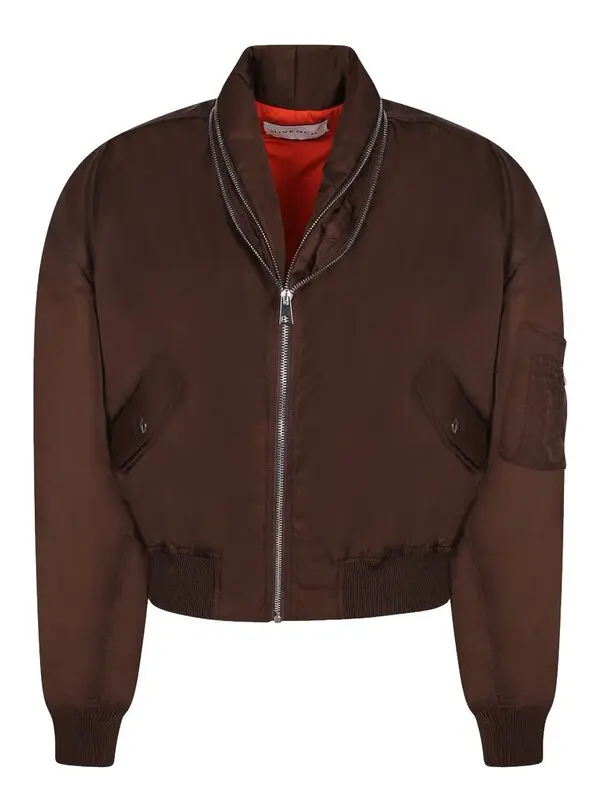 Givenchy Bomber Jacket With Zip Closure - Brown