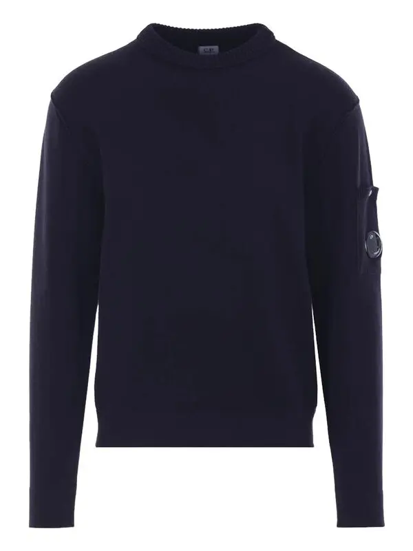 C.P. COMPANY Cotton-blend Knit Sweater - Total Eclipses