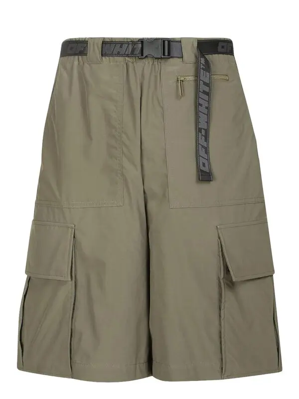 Off-White Cargo Shorts - Green