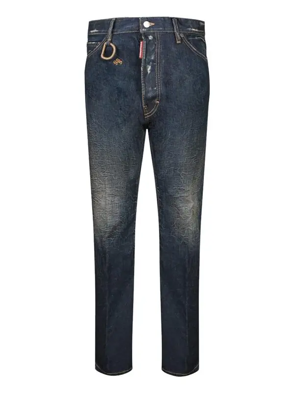 Dsquared2 Five-pocket Distressed Trousers - Blue