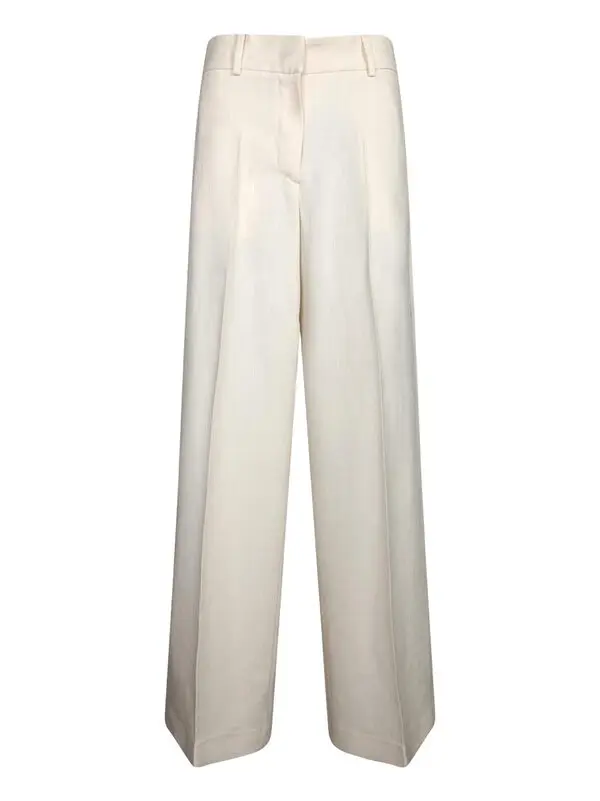 MSGM High-waisted Tailored Trousers - White