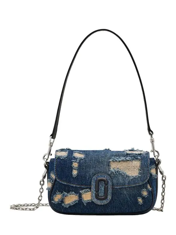 Marc Jacobs Satchel With Distressed Accents - Punk Indigo