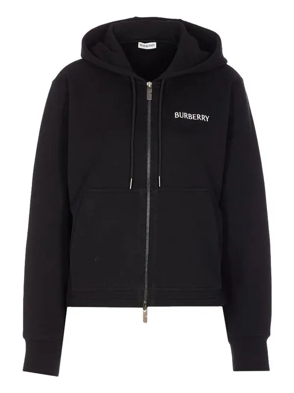 Burberry Harper Zip Hoodie - Black