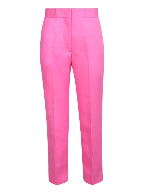MSGM Cropped Tailored Trousers - Pink