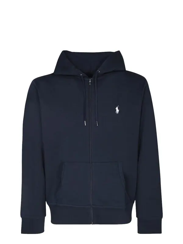 Ralph Lauren Double Knit Full-zip Hoodie - Blue
