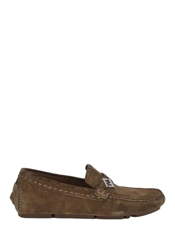 Fendi Driver Loafers - Brown