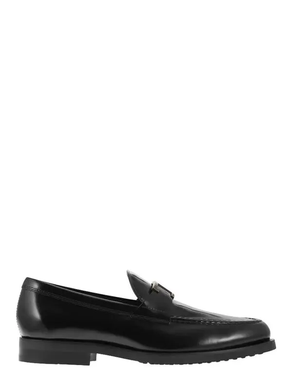 TOD'S T Timeless Leather Loafer - Black