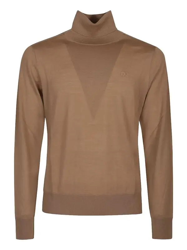 Dsquared2 Turtleneck Sweater - Brown