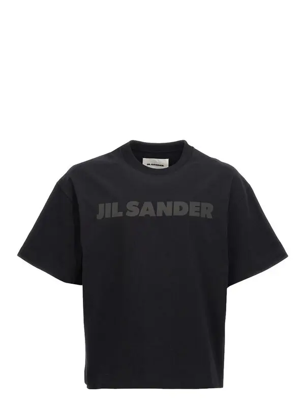 JIL SANDER Logo Print T-shirt - Black