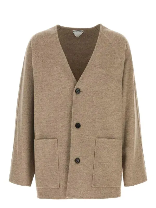 Bottega Veneta Wool Blend Cardigan - Grey