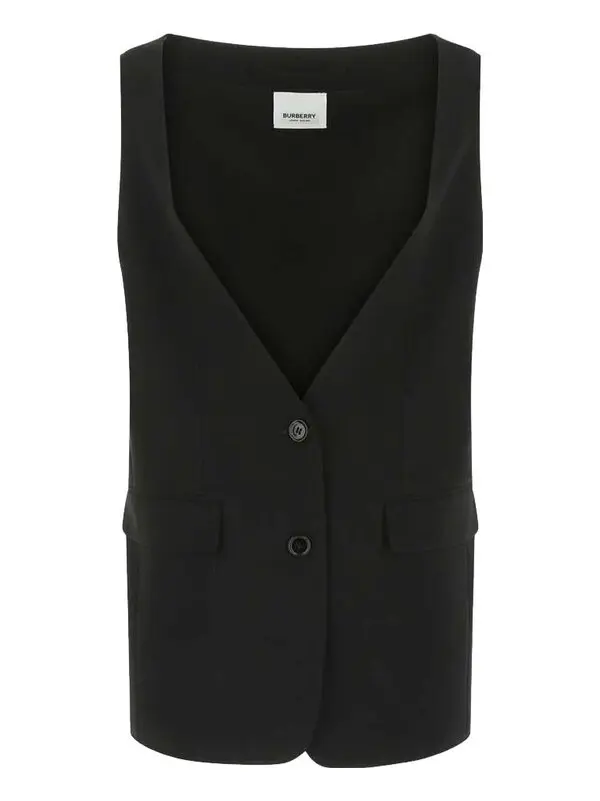 Burberry Oversized Vest - Black