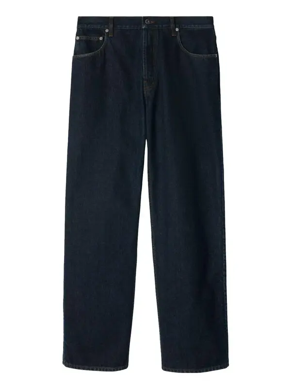 Burberry Straight-leg Denim Trousers - Blue
