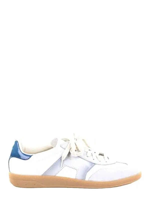 Santoni Leather Sneakers - Blue