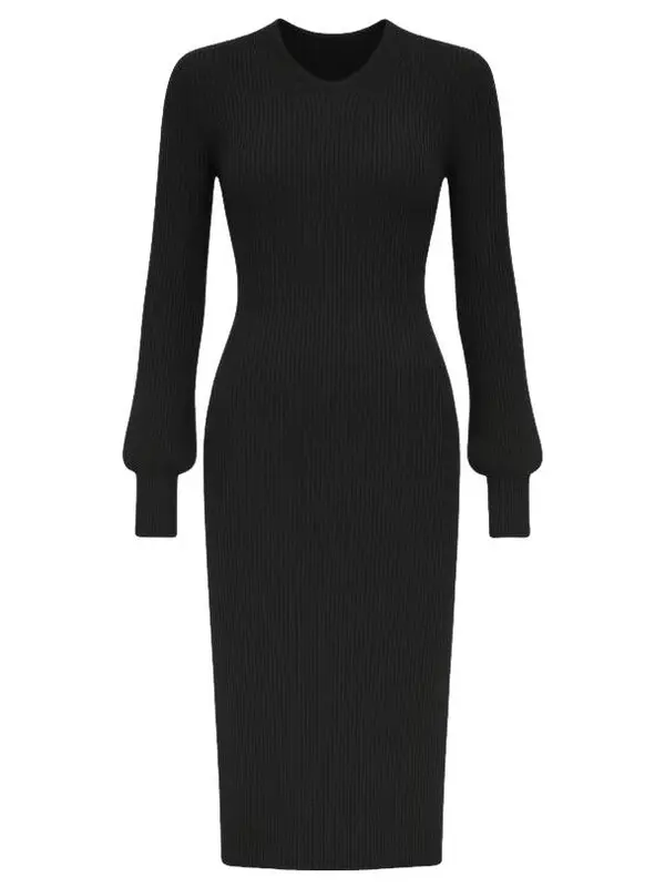TWINSET Sleeveless Midi Dress - Black