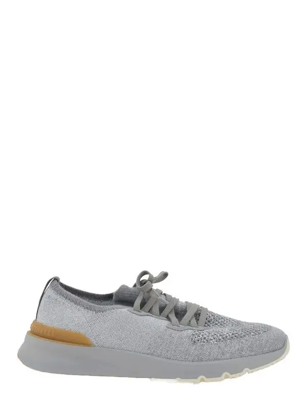 Brunello Cucinelli Lace Up Sneakers - Grey