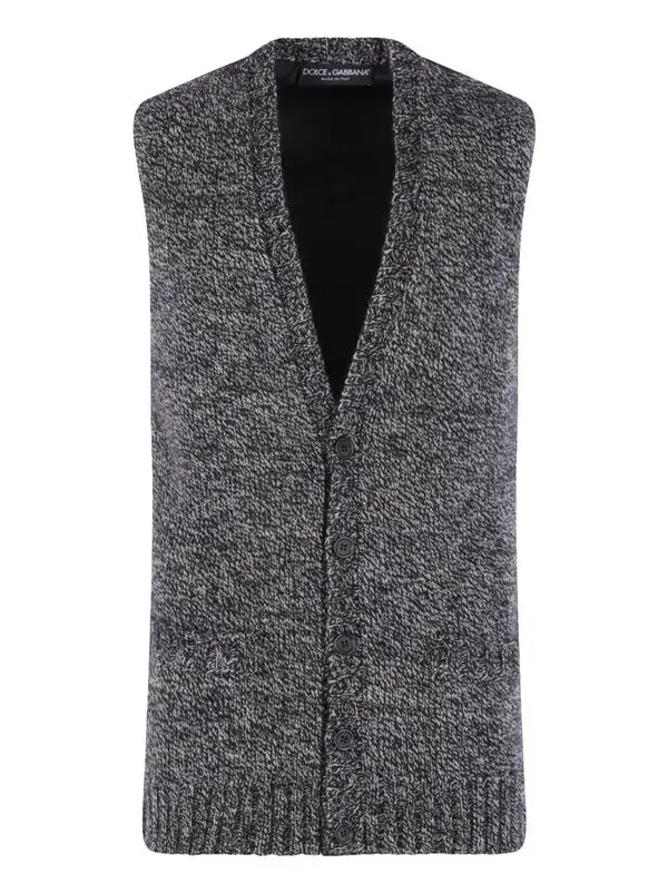 Dolce & Gabbana Single-breasted Vest - Black