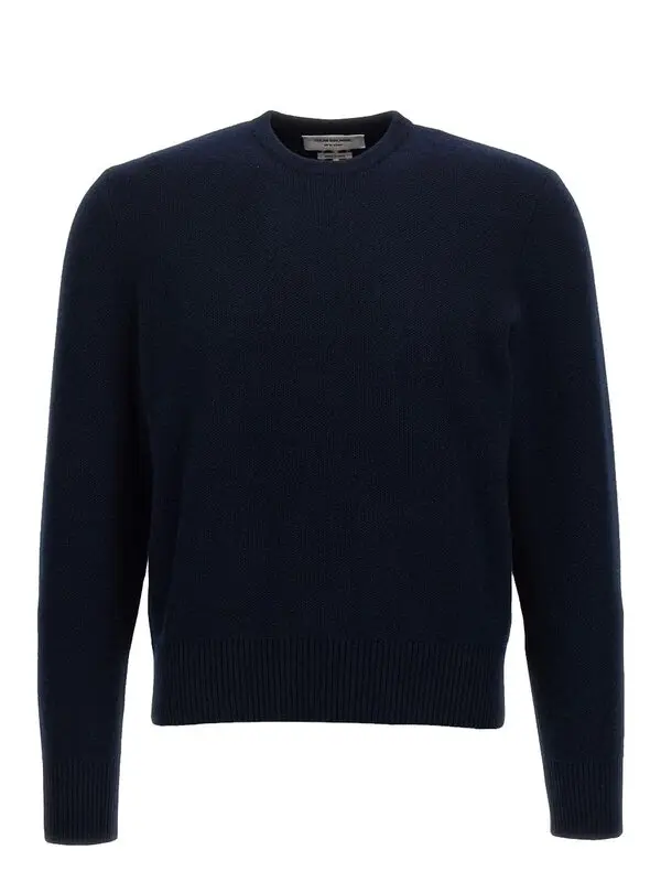 Thom Browne Rwb Stripe Virgin Wool Sweater - Blue