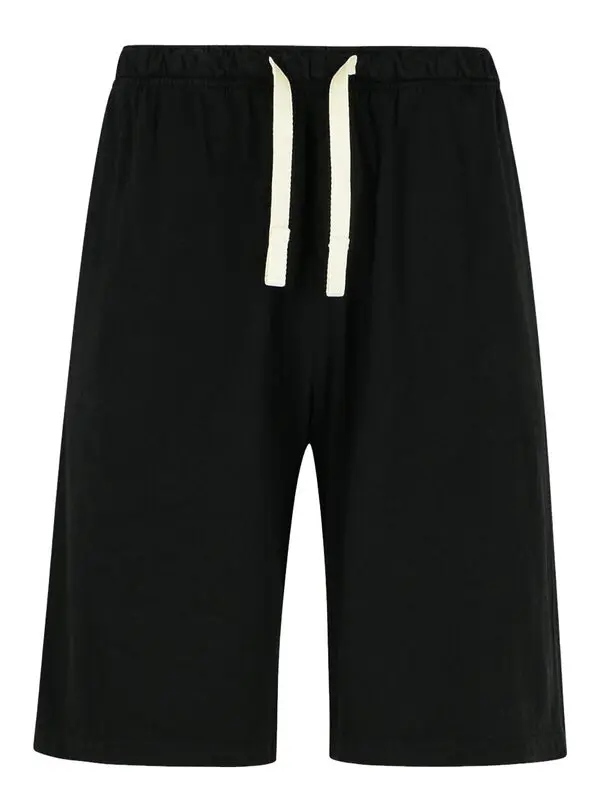 Palm Angels Cotton Bermuda Shorts - Black