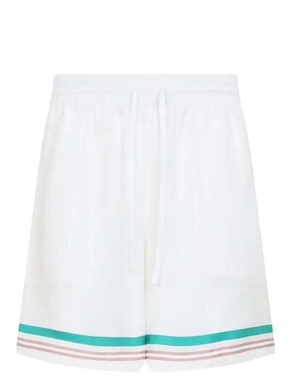 Casablanca Silk Shorts - White