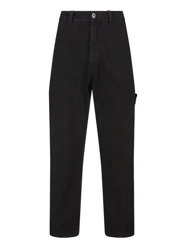Stone Island Cotton Cargo Trousers - Blue