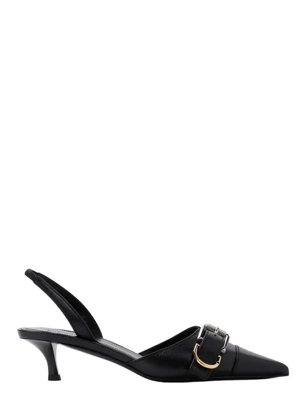 Givenchy Voyou 45mm Slingback Sandals - Black