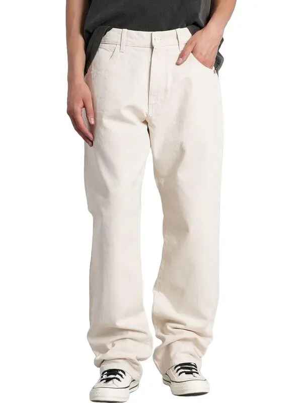 AMISH James Jeans Relaxed Fit Denim - Beige