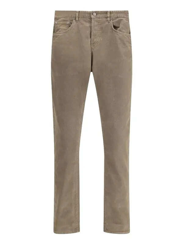 PT TORINO Corduroy Straight Fit Pants - Beige