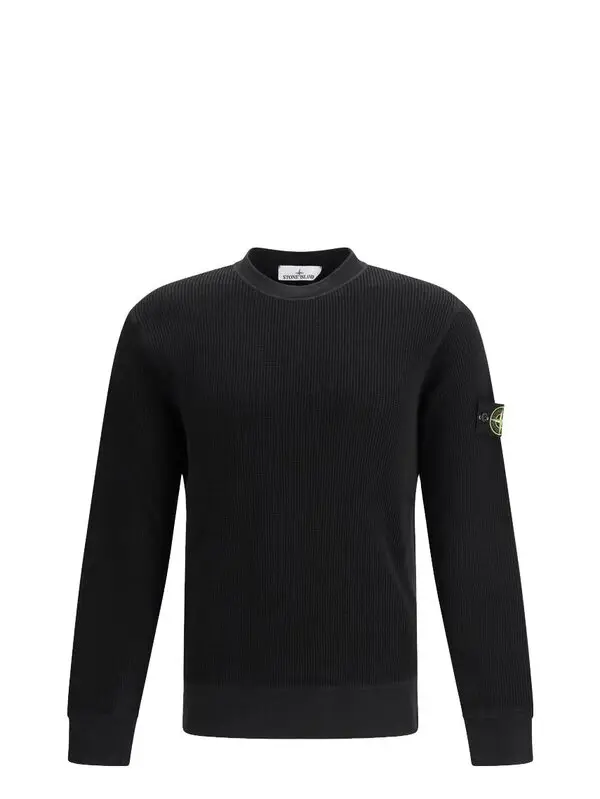Stone Island Long-sleeved Sweatshirt - Black