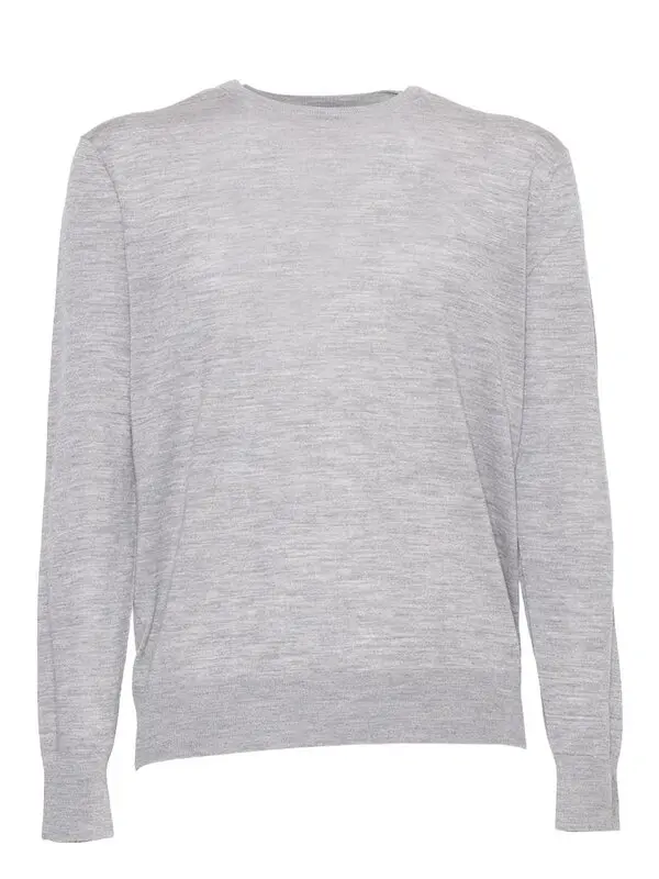 BALLANTYNE Wool Crewneck Sweater - Gray