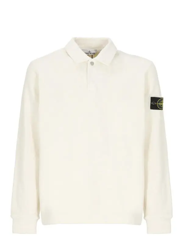 Stone Island Cotton Sweatshirt - Beige