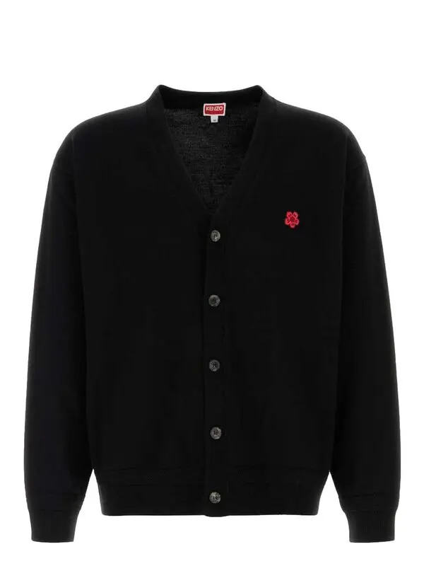 Kenzo Wool Cardigan - Black