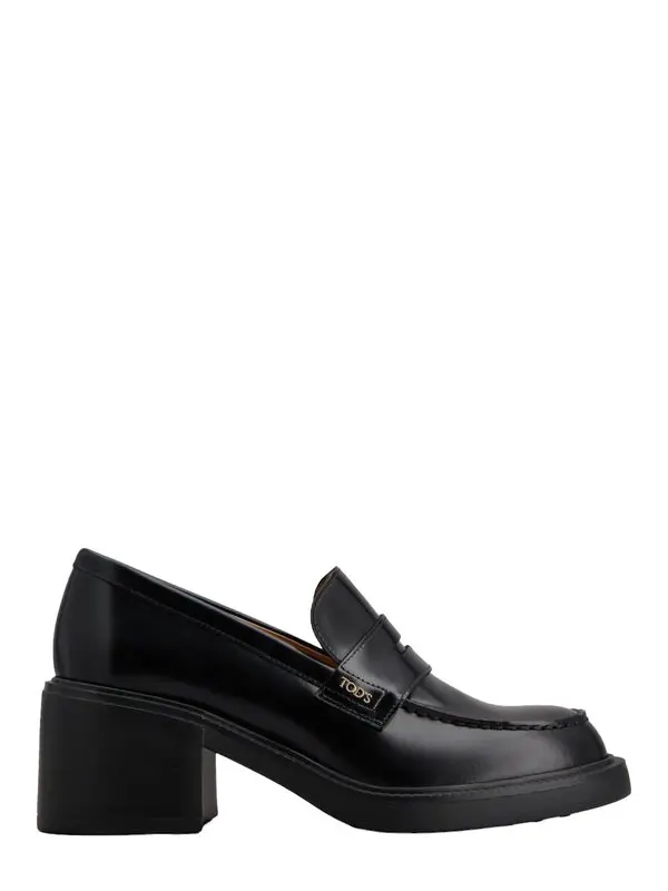 TOD'S Leather Loafer - Black