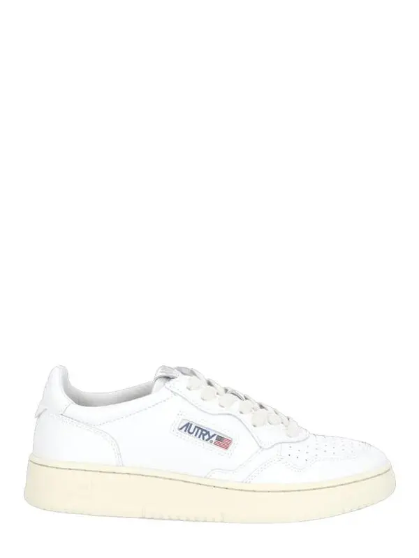 AUTRY Leather And Fabric Sneakers - White