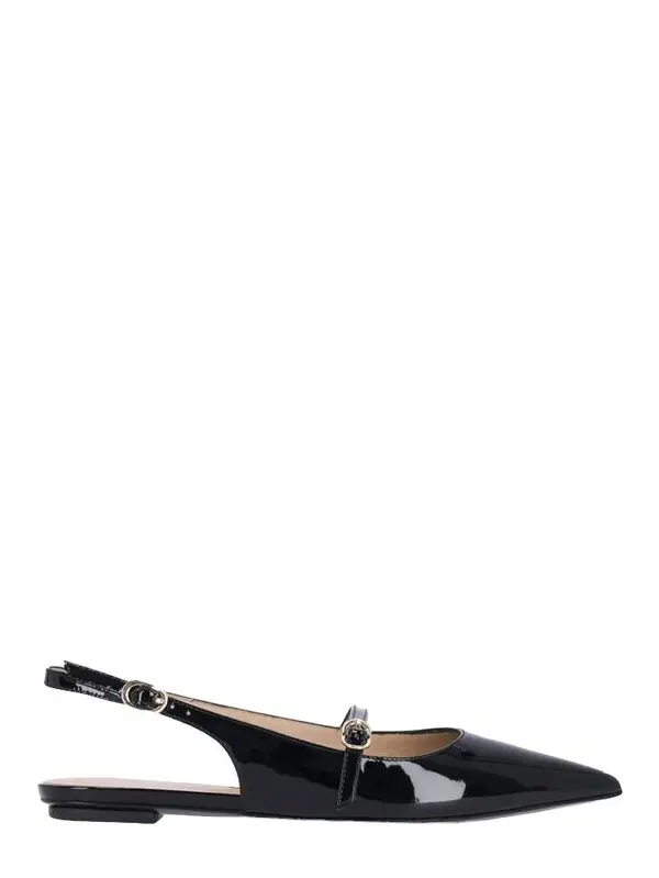 STUART WEITZMAN Pointed Toe Ballerinas - Black