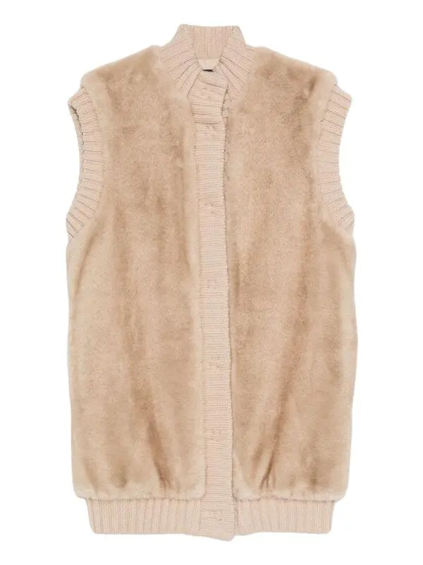 Pinko Sleeveless Jacket - Beige
